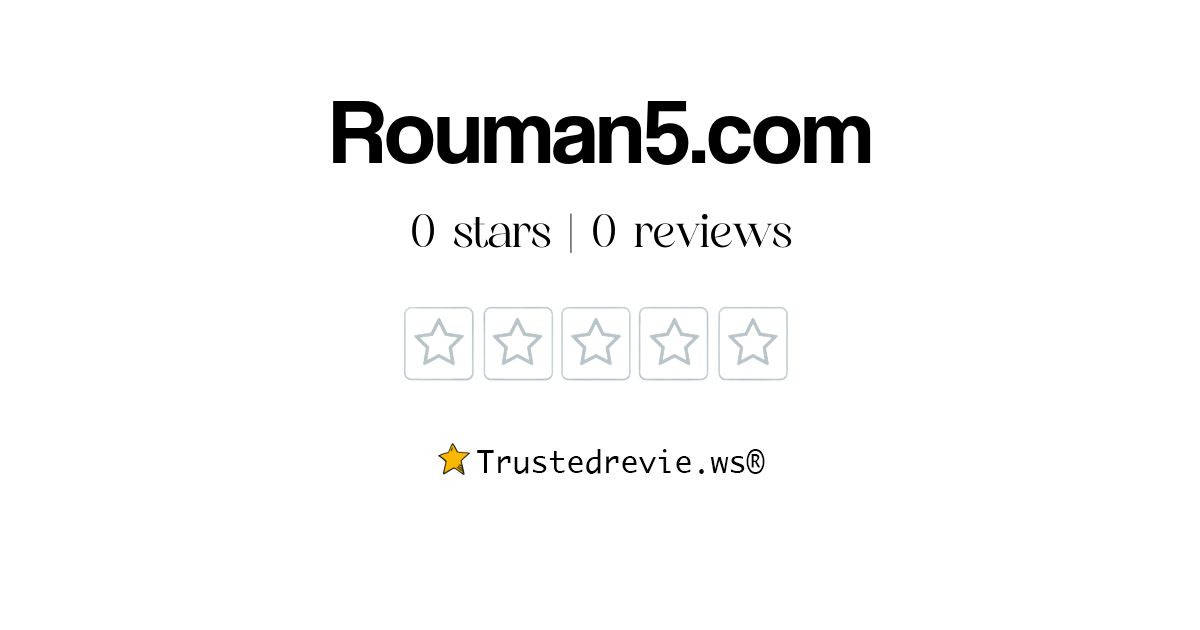 Rouman5.com Review: Legit or Scam? [2025 New Reviews]