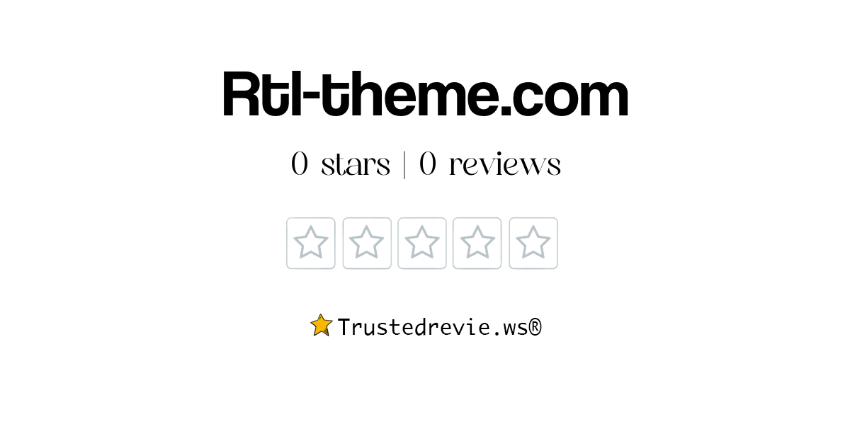 Rtl-theme.com Review: Legit or Scam? [2026 New Reviews]