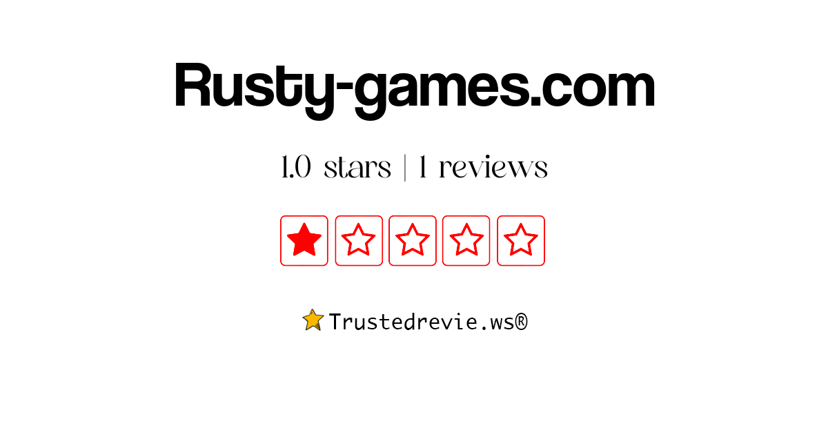 Rusty-games.com Review: Legit or Scam? [2026 New Reviews]