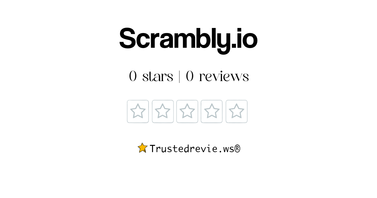 Scrambly.io Review: Legit or Scam? [2025 New Reviews]