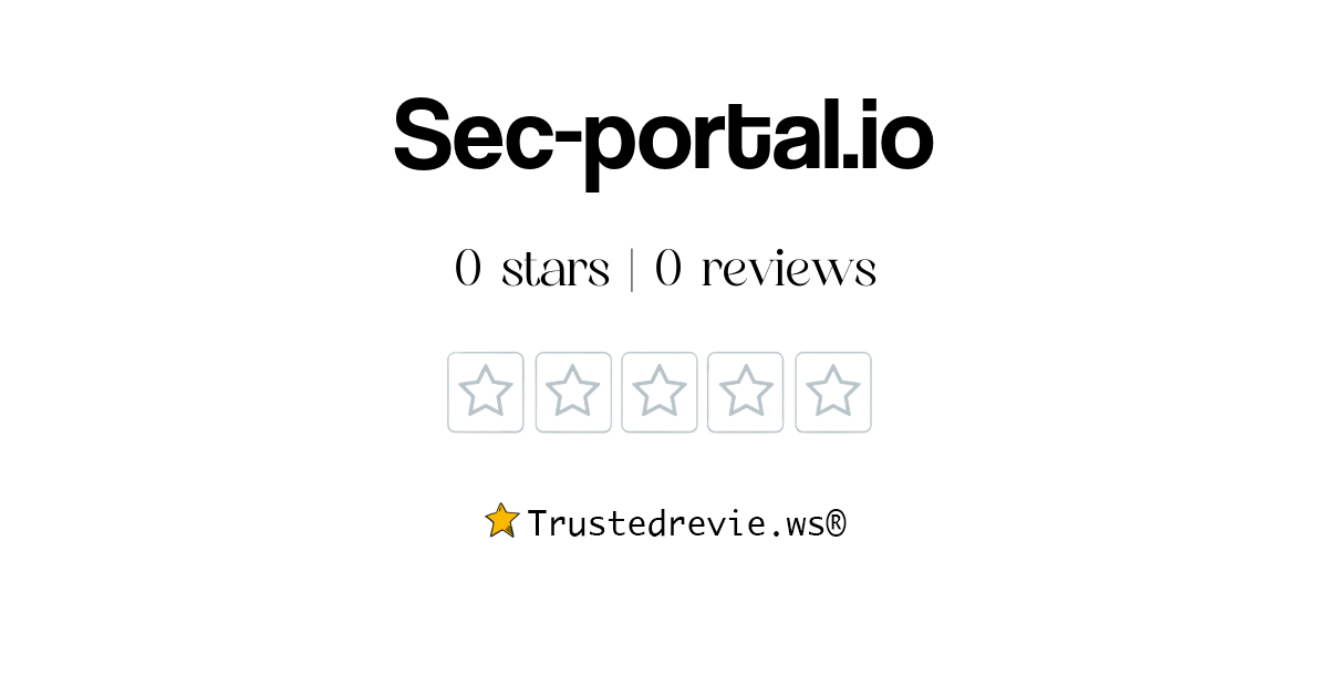 Sec-portal.io Review: Legit or Scam? [2026 New Reviews]