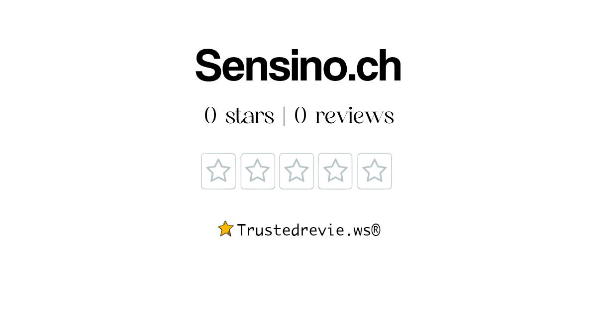 Sensino.ch Review: Legit or Scam? [2026 New Reviews]