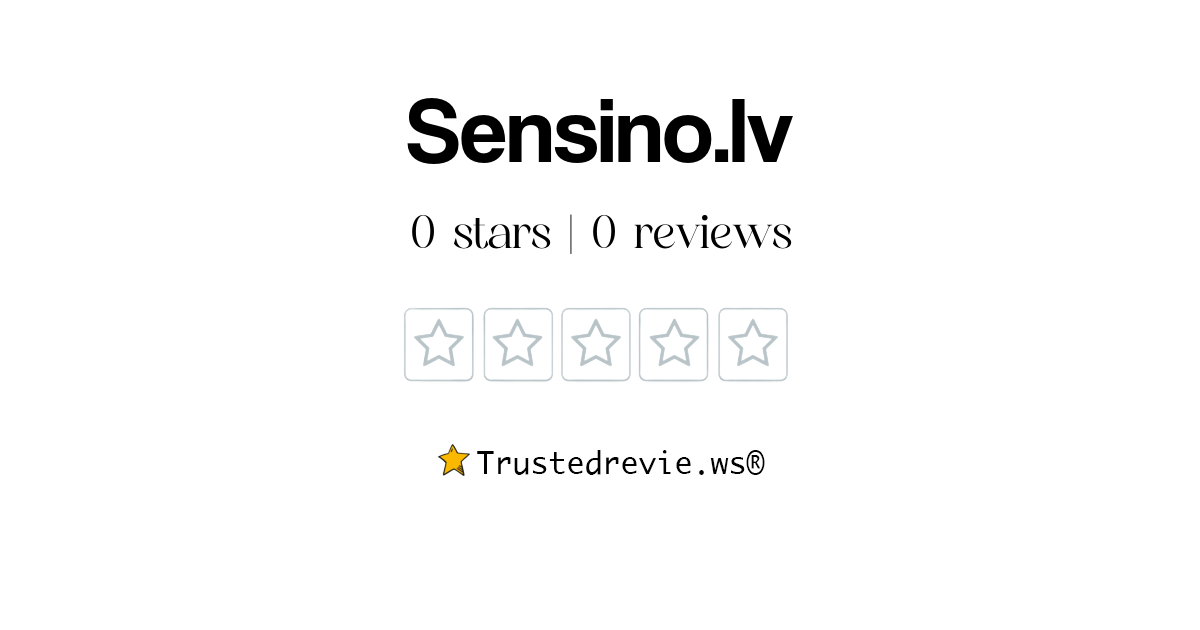 Sensino.lv Review: Legit or Scam? [2025 New Reviews]
