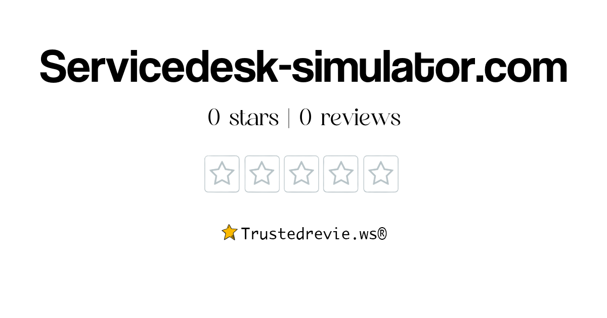 Servicedesk-simulator.com Review: Legit or Scam? [2026 New Reviews]