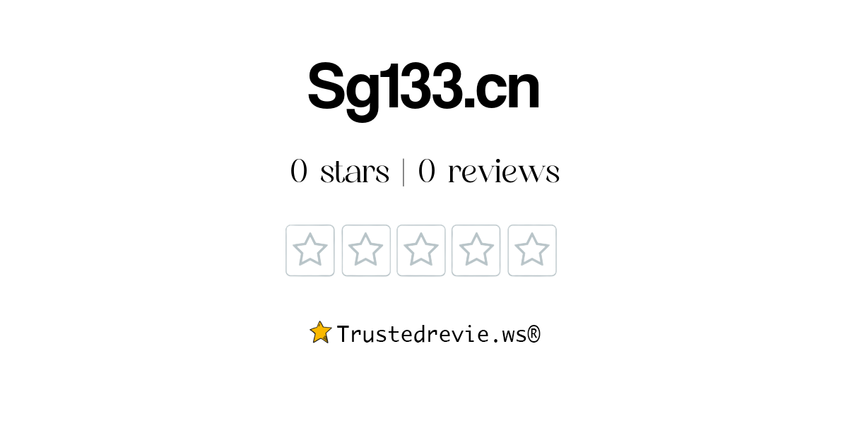 Sg133.cn Review: Legit or Scam? [2025 New Reviews]