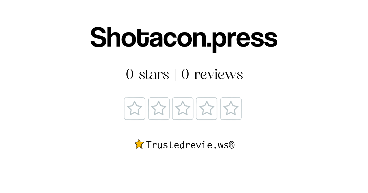 Shotacon.press Review: Legit or Scam? [2026 New Reviews]