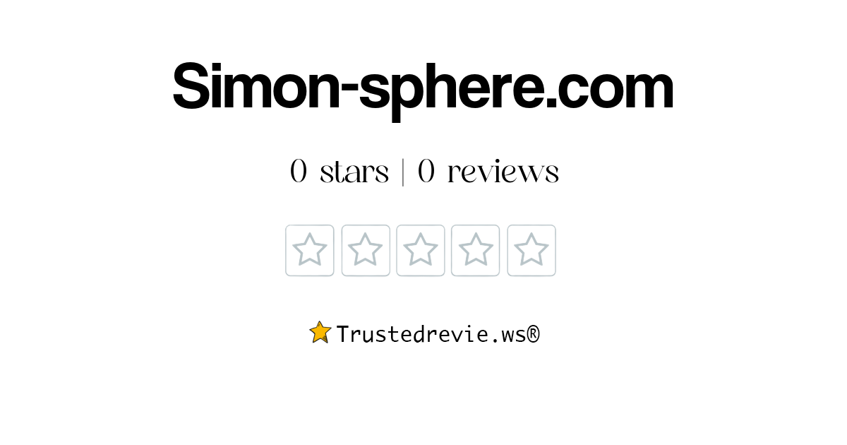 Simon-sphere.com Review: Legit or Scam? [2025 New Reviews]