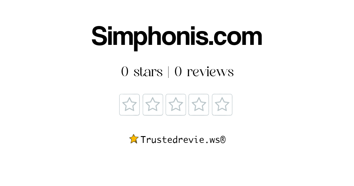 Simphonis.com Review: Legit or Scam? [2025 New Reviews]
