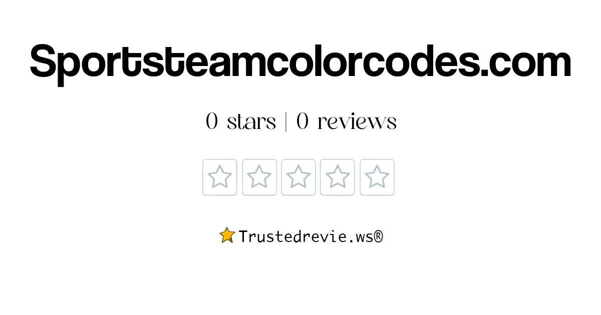 Sportsteamcolorcodes.com Review: Legit or Scam? [2026 New Reviews]