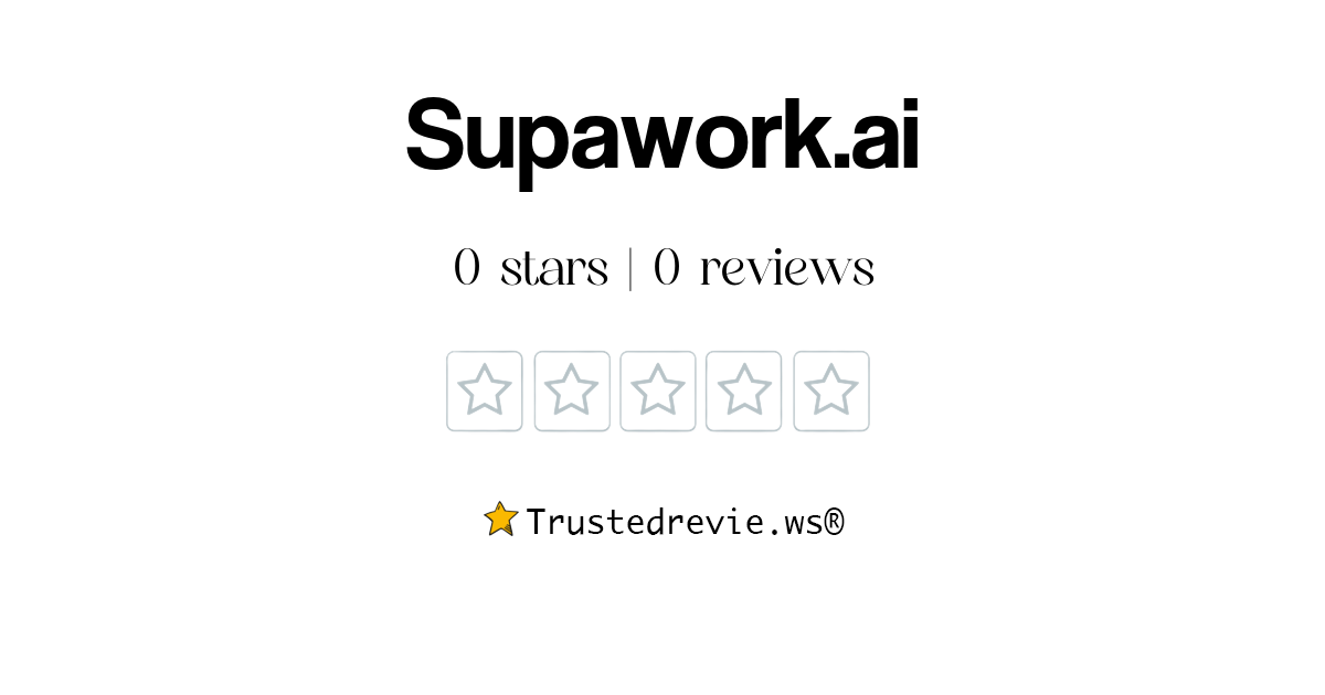 Supawork.ai Review: Legit or Scam? [2025 New Reviews]