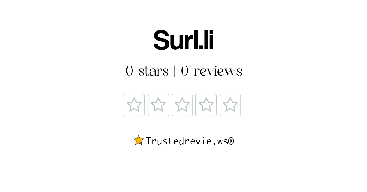 Surl.li Review: Legit or Scam? [2025 New Reviews]