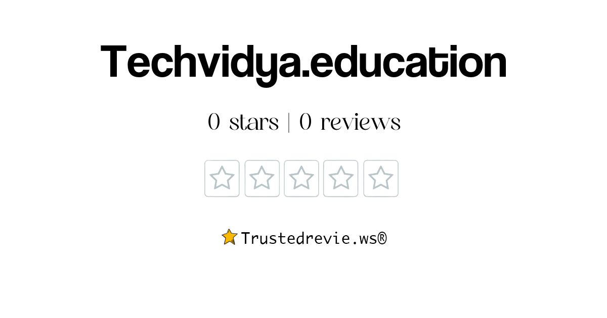 Techvidya.education Review: Legit or Scam? [2024 New Reviews]