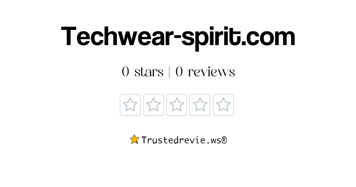 Techwear-spirit.com Review: Legit or Scam? [2026 New Reviews]