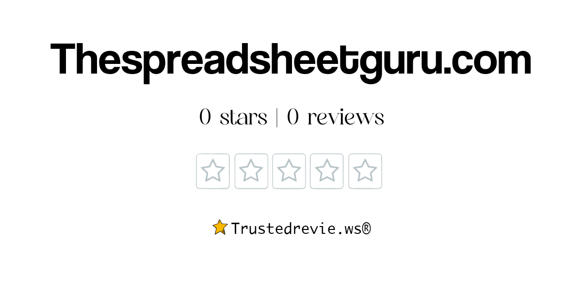Thespreadsheetguru.com Review: Legit or Scam? [2024 New Reviews]
