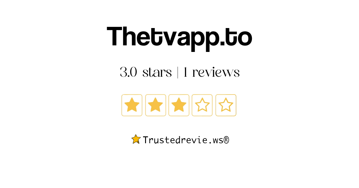 Thetvapp.to Review: Legit or Scam? [2025 New Reviews]