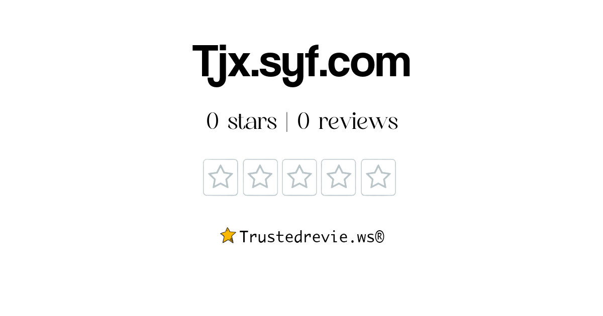 Tjx.syf.com - Ask Question