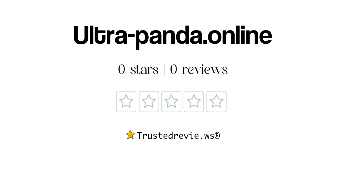 Ultra-panda.online Review: Legit or Scam? [2025 New Reviews]
