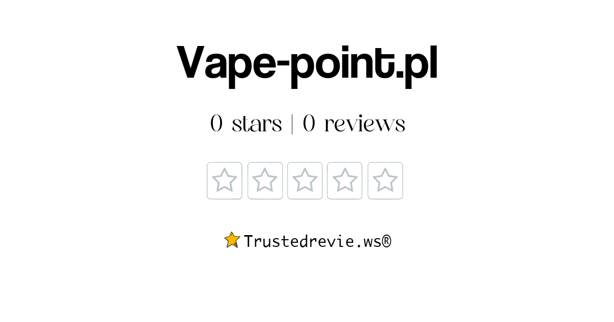 Vape-point.pl Review: Legit or Scam? [2026 New Reviews]