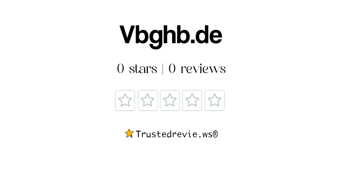 Vbghb.de Review: Legit or Scam? [2024 New Reviews]