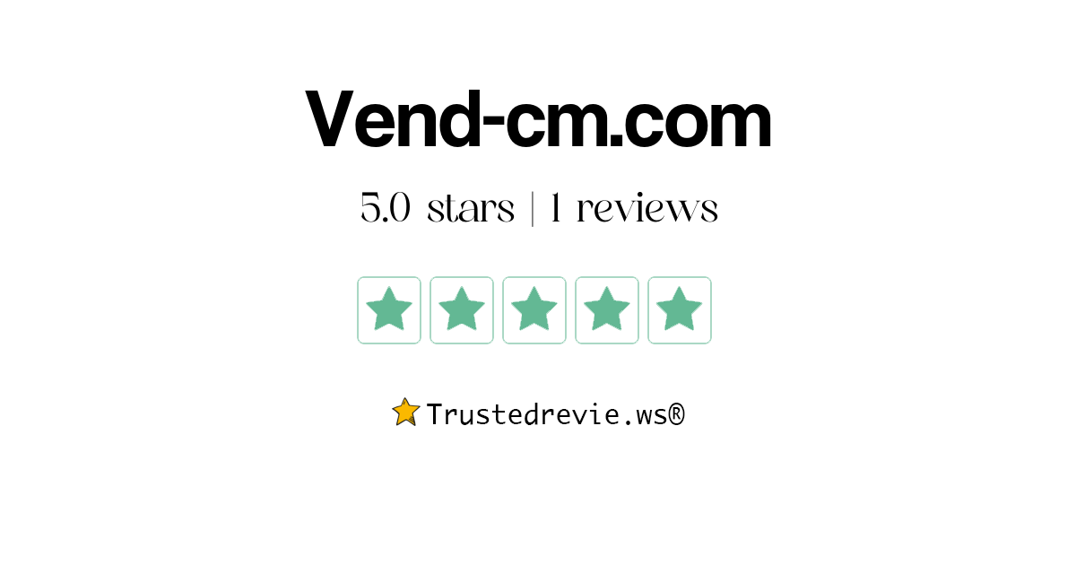 Vend-cm.com Review: Legit or Scam? [2026 New Reviews]