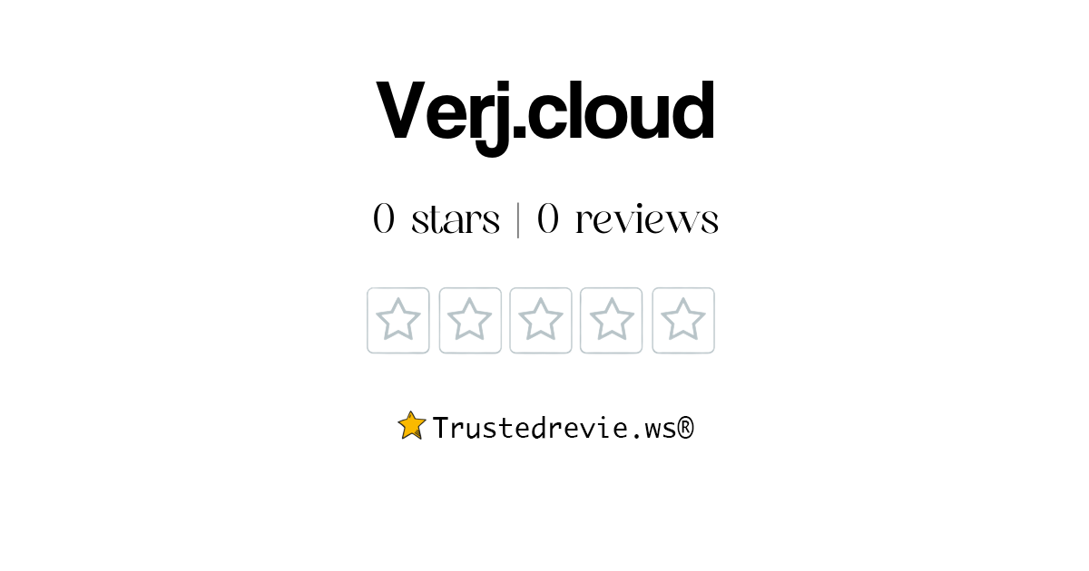 Verj.cloud Review: Legit or Scam? [2025 New Reviews]