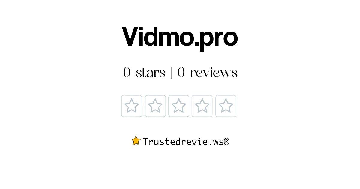 Vidmo.pro Review: Legit or Scam? [2025 New Reviews]