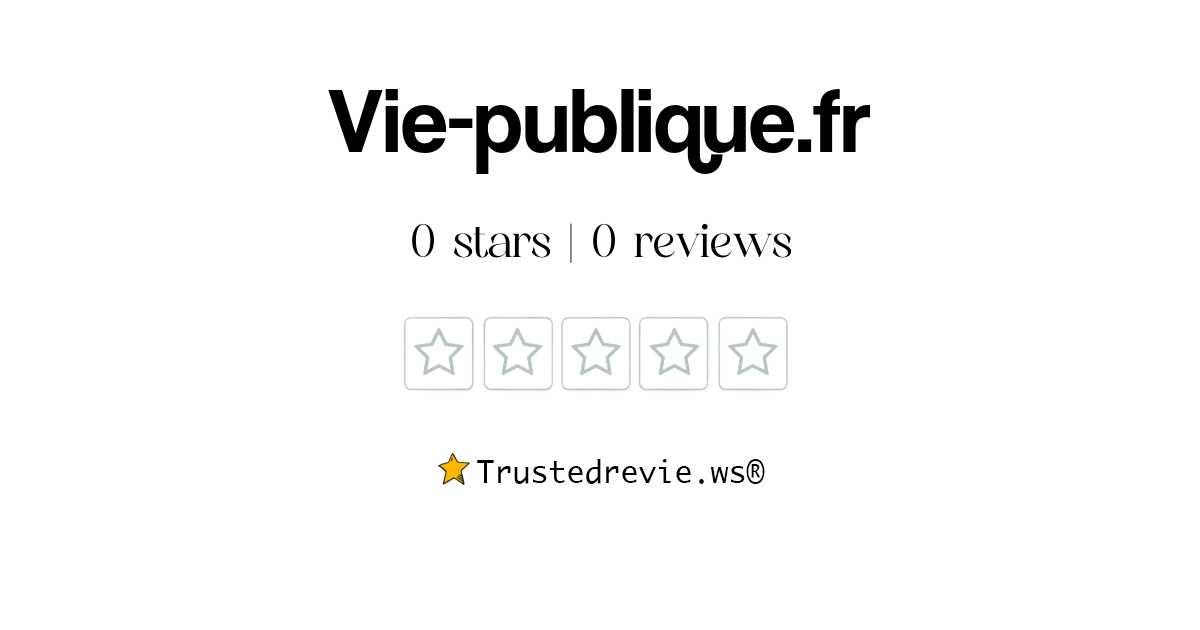 Vie-publique.fr - Ask Question
