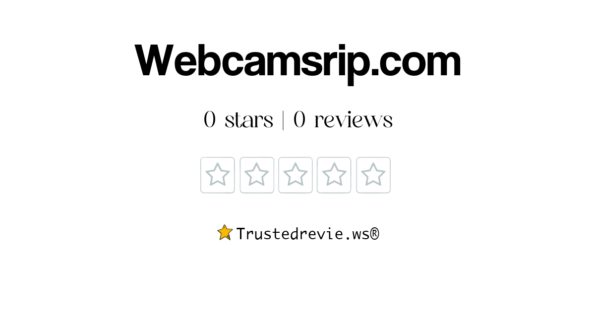 Webcamsrip.com Review: Legit or Scam? [2025 New Reviews]