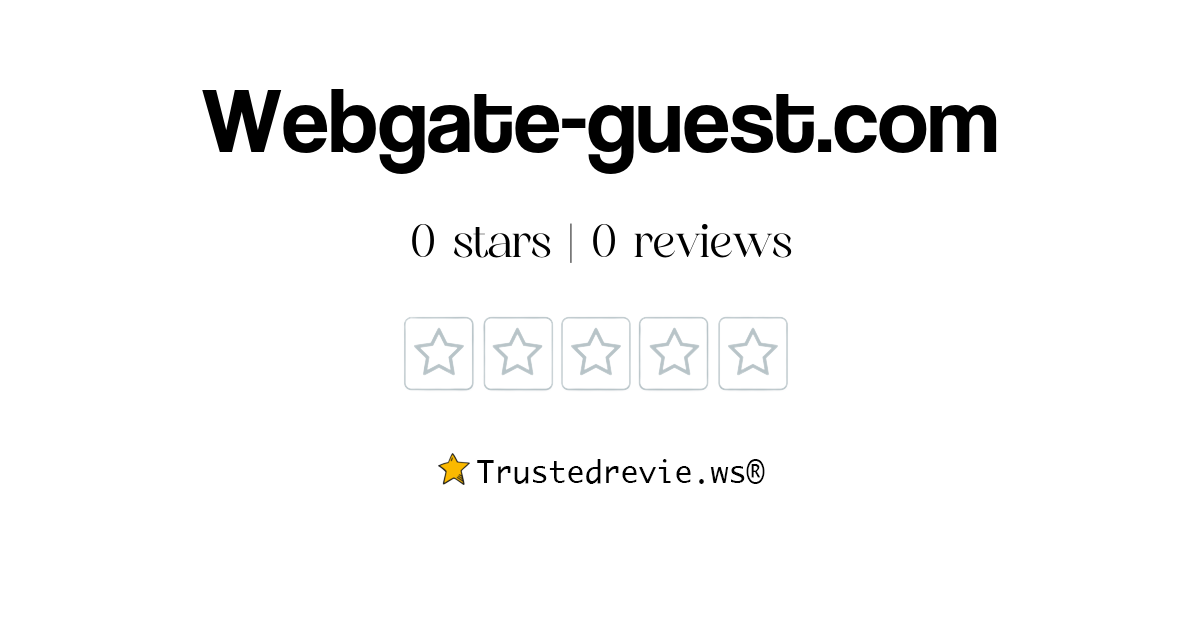 Webgate-guest.com Review: Legit or Scam? [2026 New Reviews]