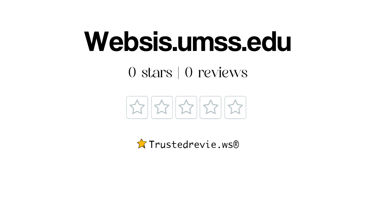 Websis.umss.edu - Ask Question