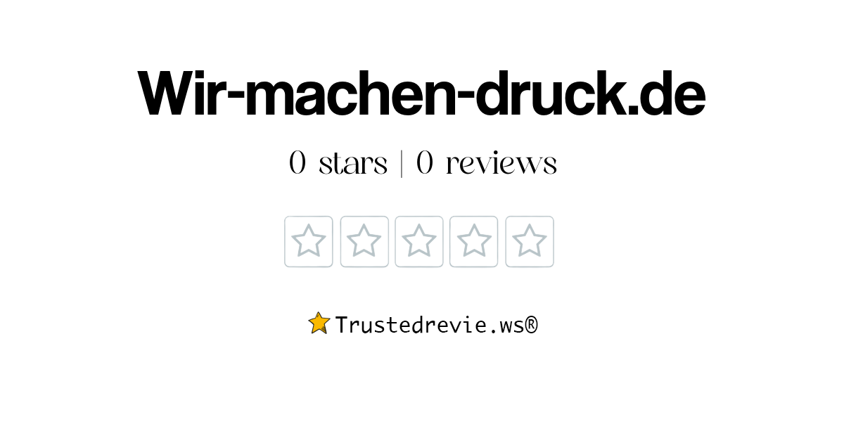 Wir-machen-druck.de Review: Legit or Scam? [2026 New Reviews]