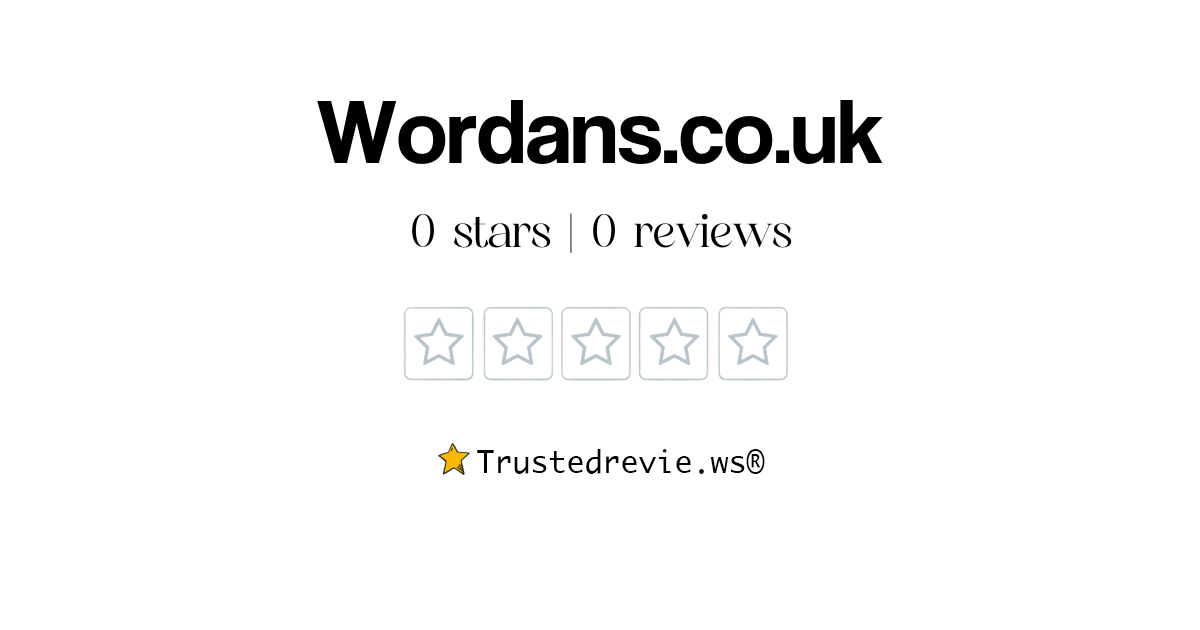 Wordans.co.uk - Ask Question