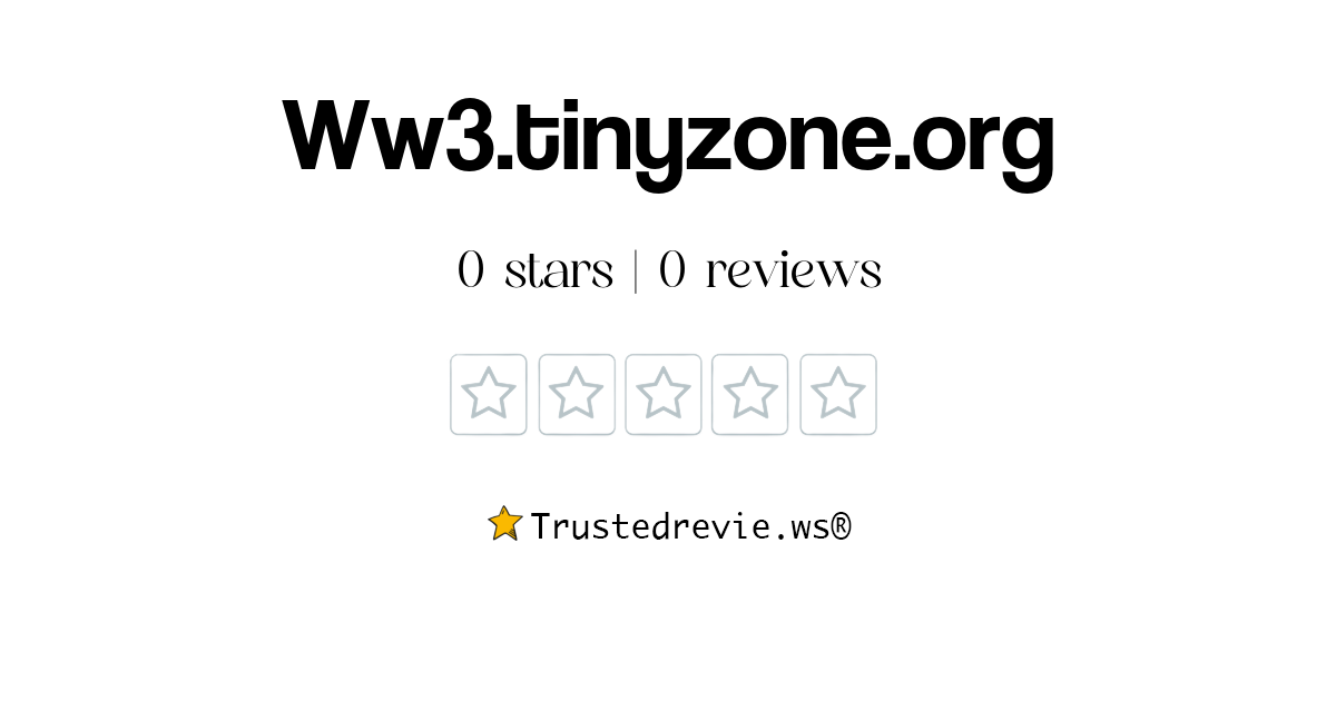 Ww3.tinyzone.org Review: Legit or Scam? [2025 New Reviews]